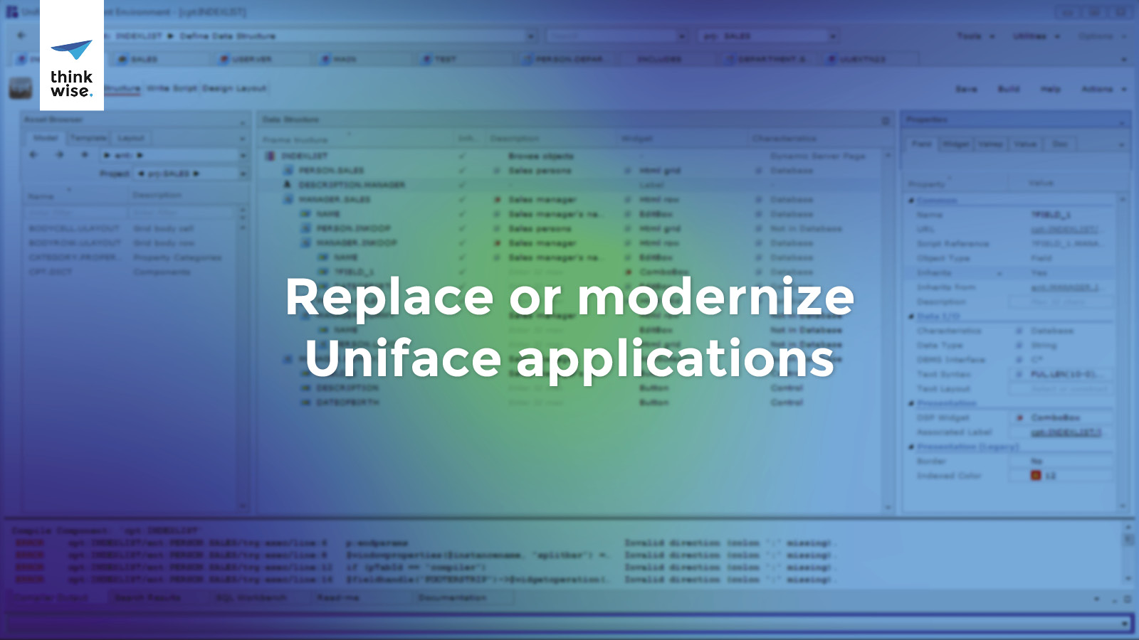 Replace or modernize Uniface applications